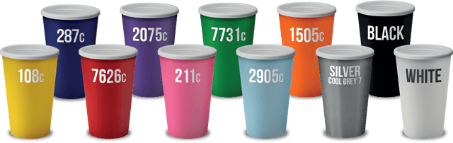 Universal Mugs Range of Colours Available to Match Your Branding